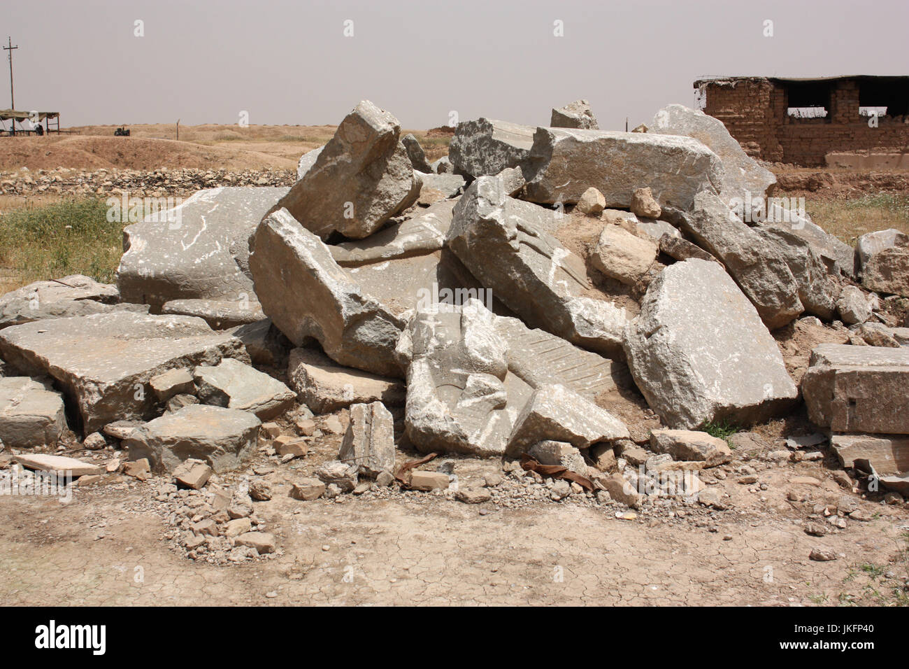 Nimrud, Iraq. 11th May, 2017. Picture of the remains of the famed ...