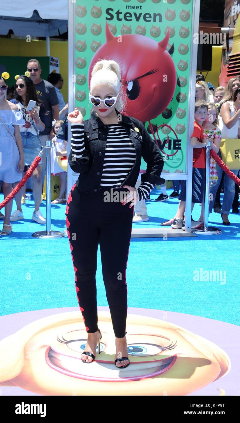 Christina Aguilera at arrivals for THE EMOJI MOVIE Premiere, Regency ...