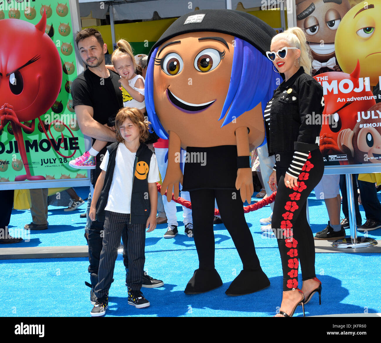 Los Angeles, USA. 23rd July, 2017. Christina Aguilera, fiance Matthew ...