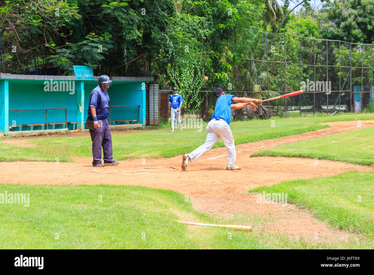 Players from Cuban baseball league team Havana Industriales during ...