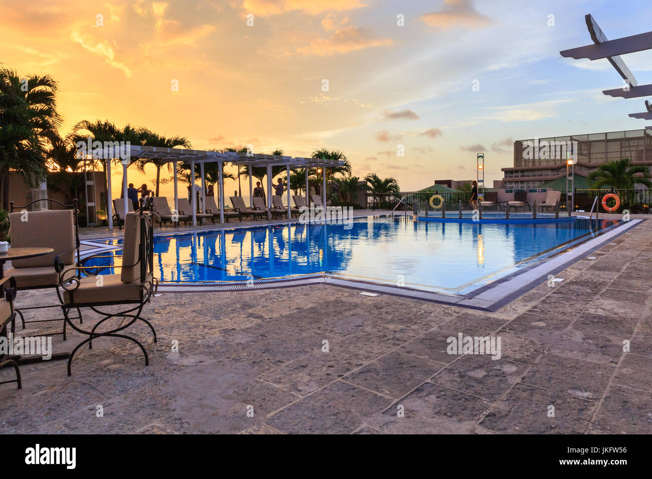 Rooftop pool at the hotel parque central hi-res stock photography and ...