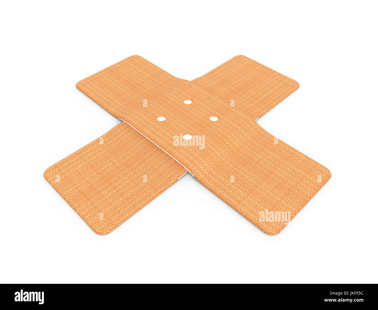 Medical first aid plaster isolated on white background 3D rendering ...