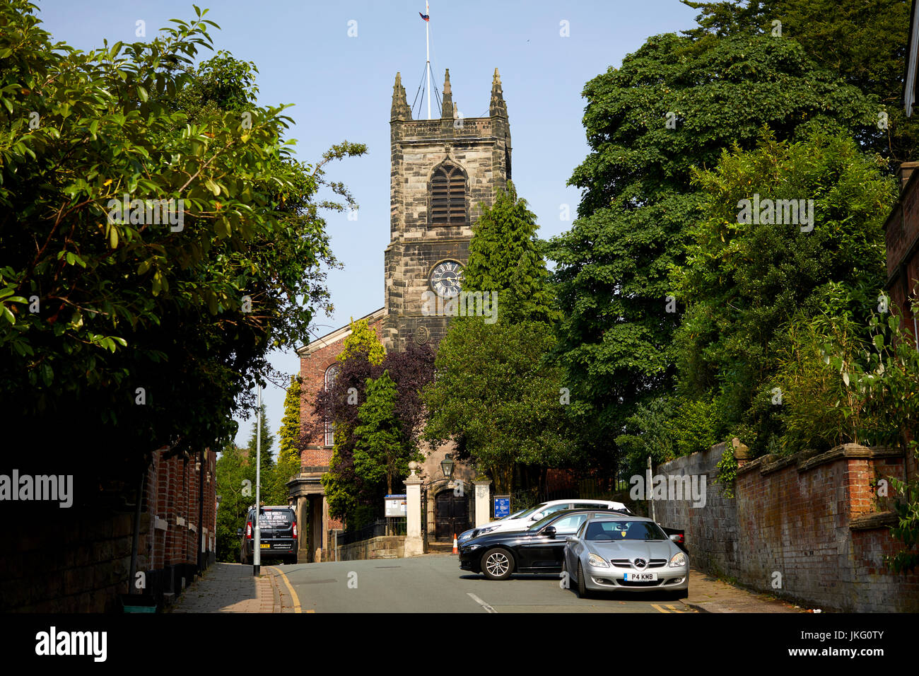 Red brick with stone dressing neoclassical St Peter's Church grade I ...