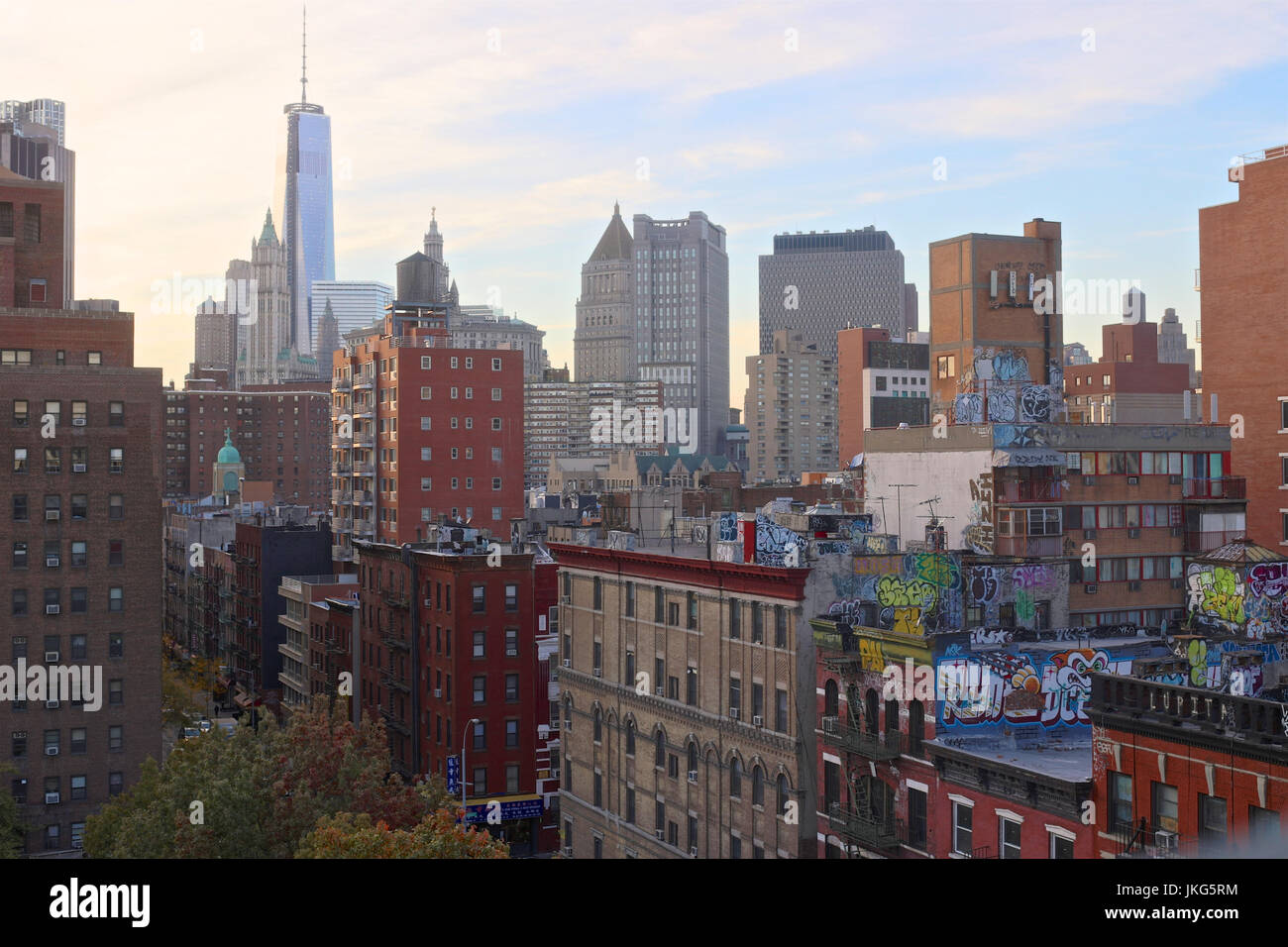 Impressions from the Lower Manhattan cityscape in New York, NY, USA ...