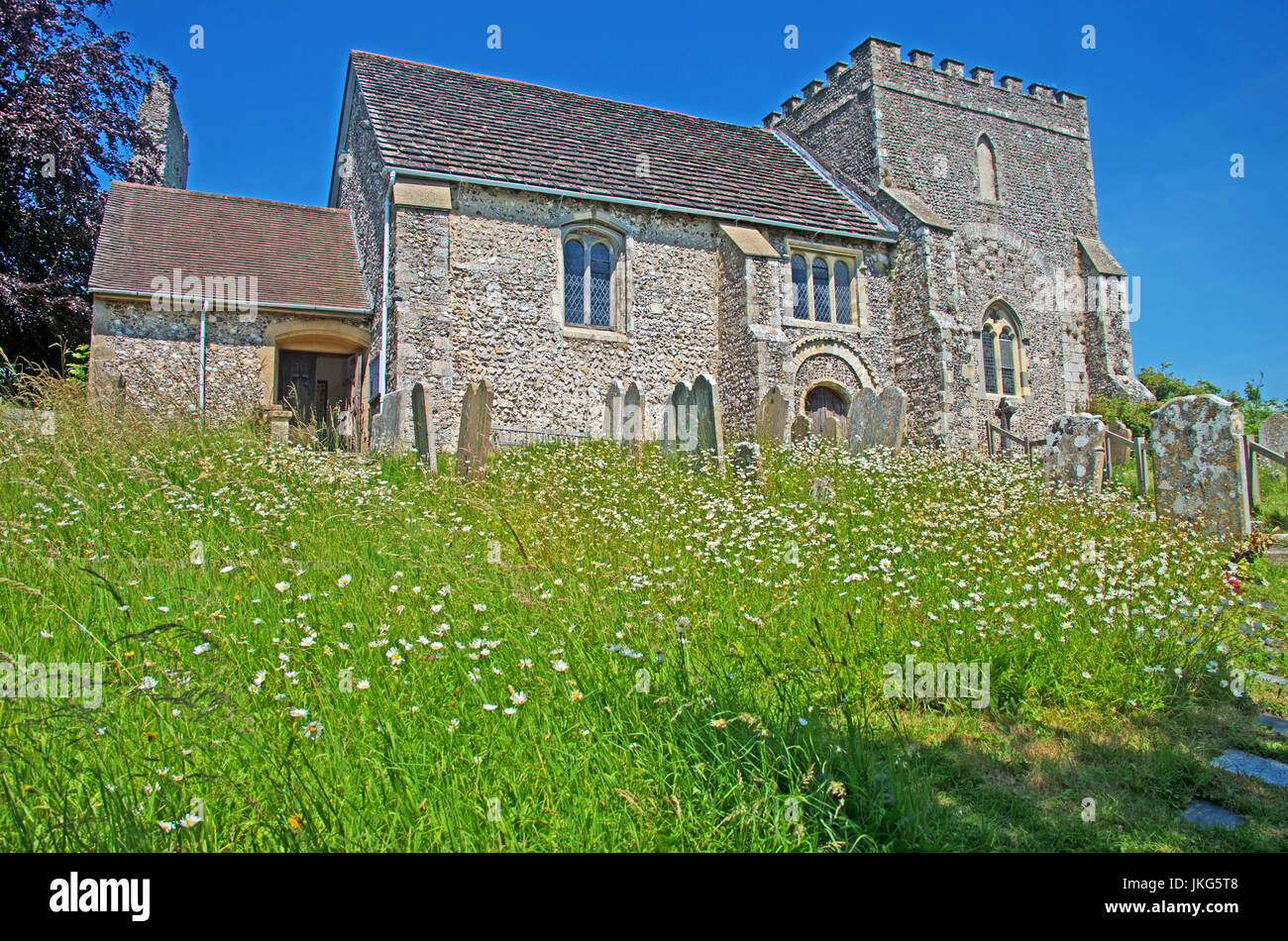 Bramber Village, Saint Nicholas Church Norman, Sussex, England Stock ...