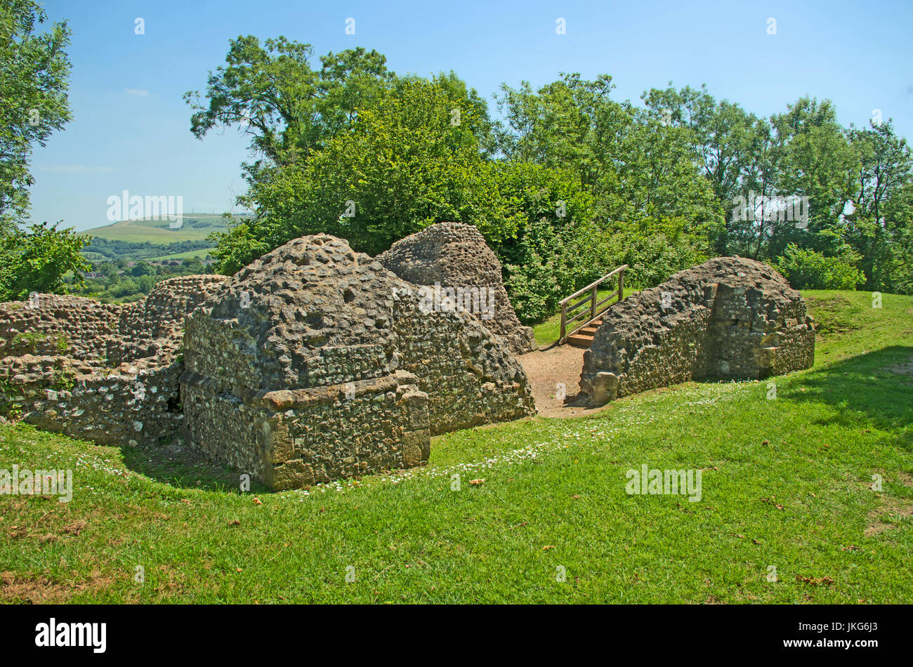 Bramber Castle Norman, Main Road, Sussex, England Stock Photo - Alamy