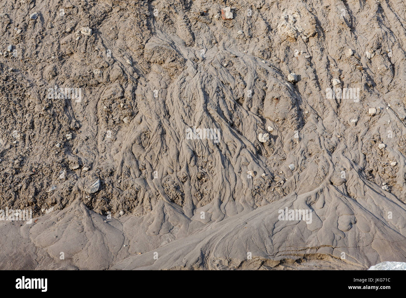 Small mud slide after rain Stock Photo - Alamy
