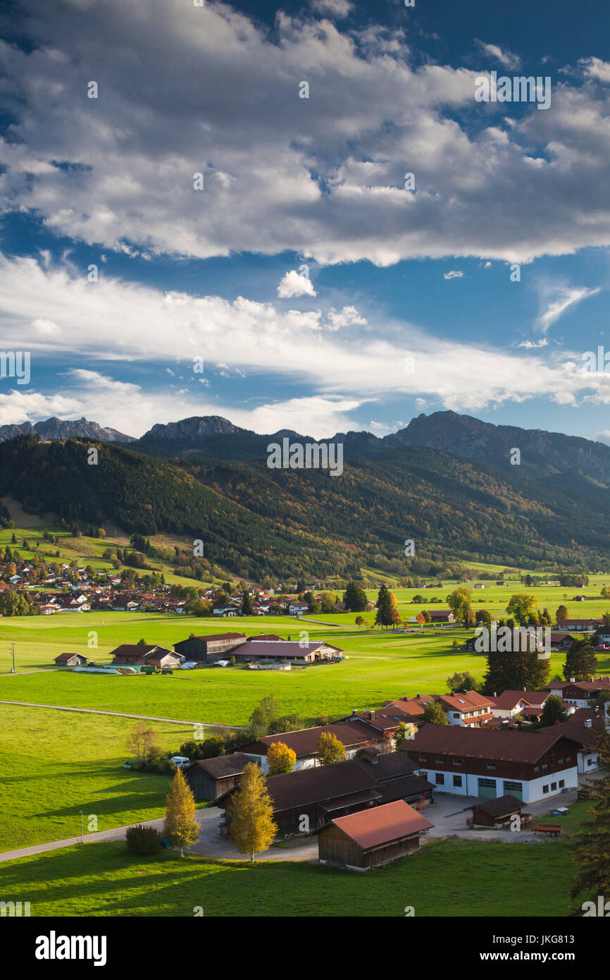Germany, Bavaria, Berghof, alpine landscape, elevated view Stock Photo ...