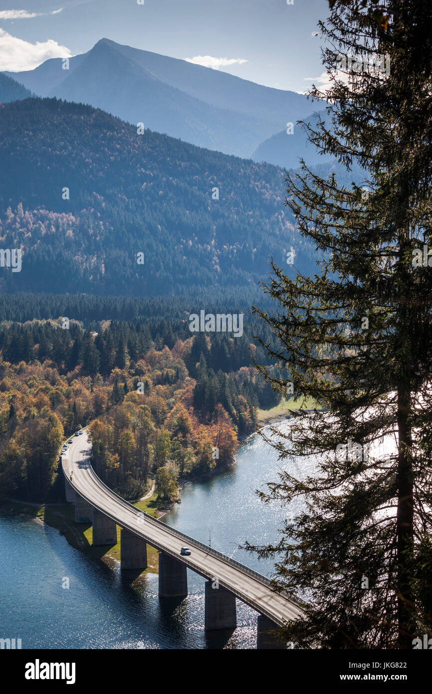 Bridge over lake sylvenstein hi-res stock photography and images - Alamy