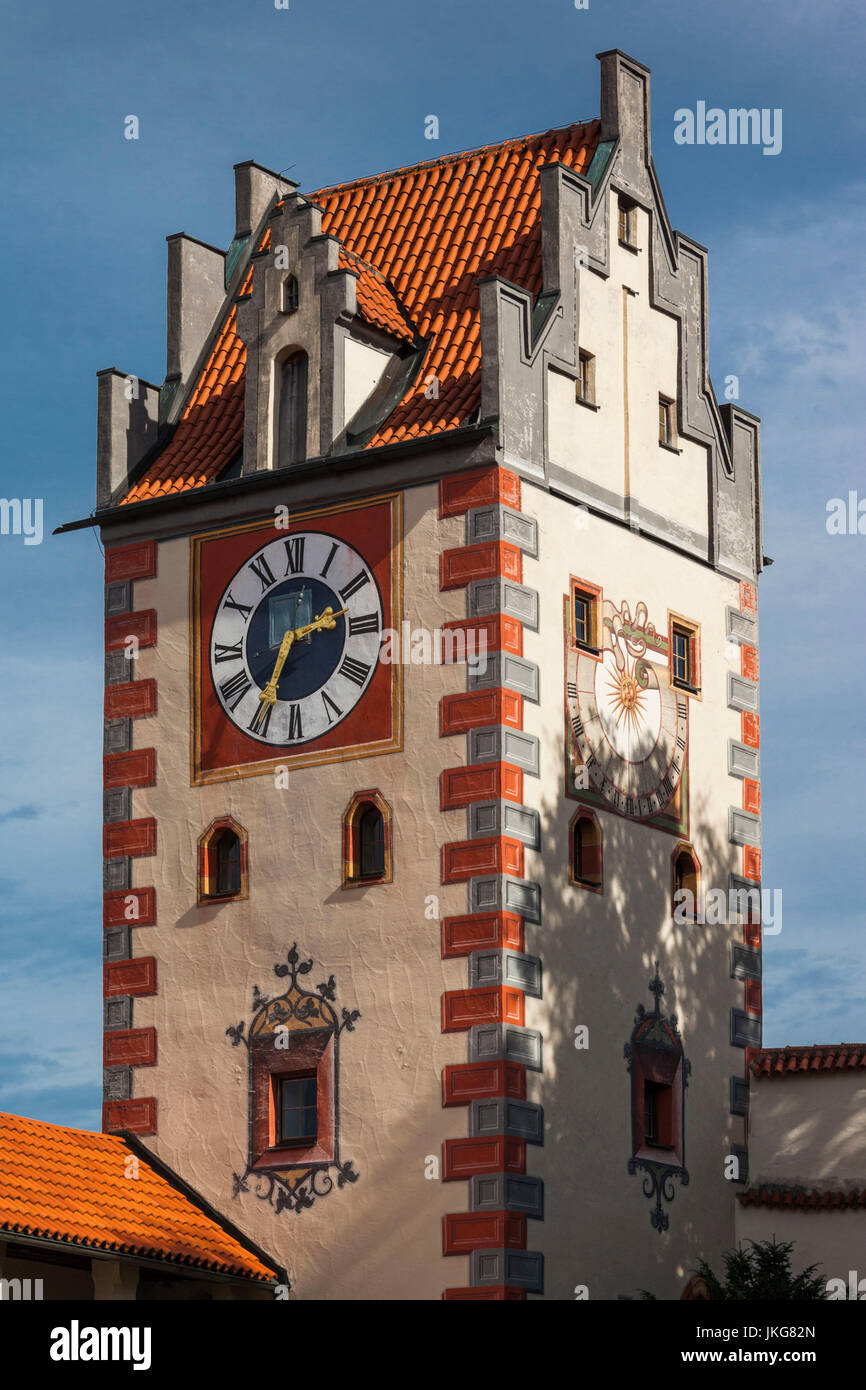 Hohes schloss castle clocktower hi-res stock photography and images - Alamy
