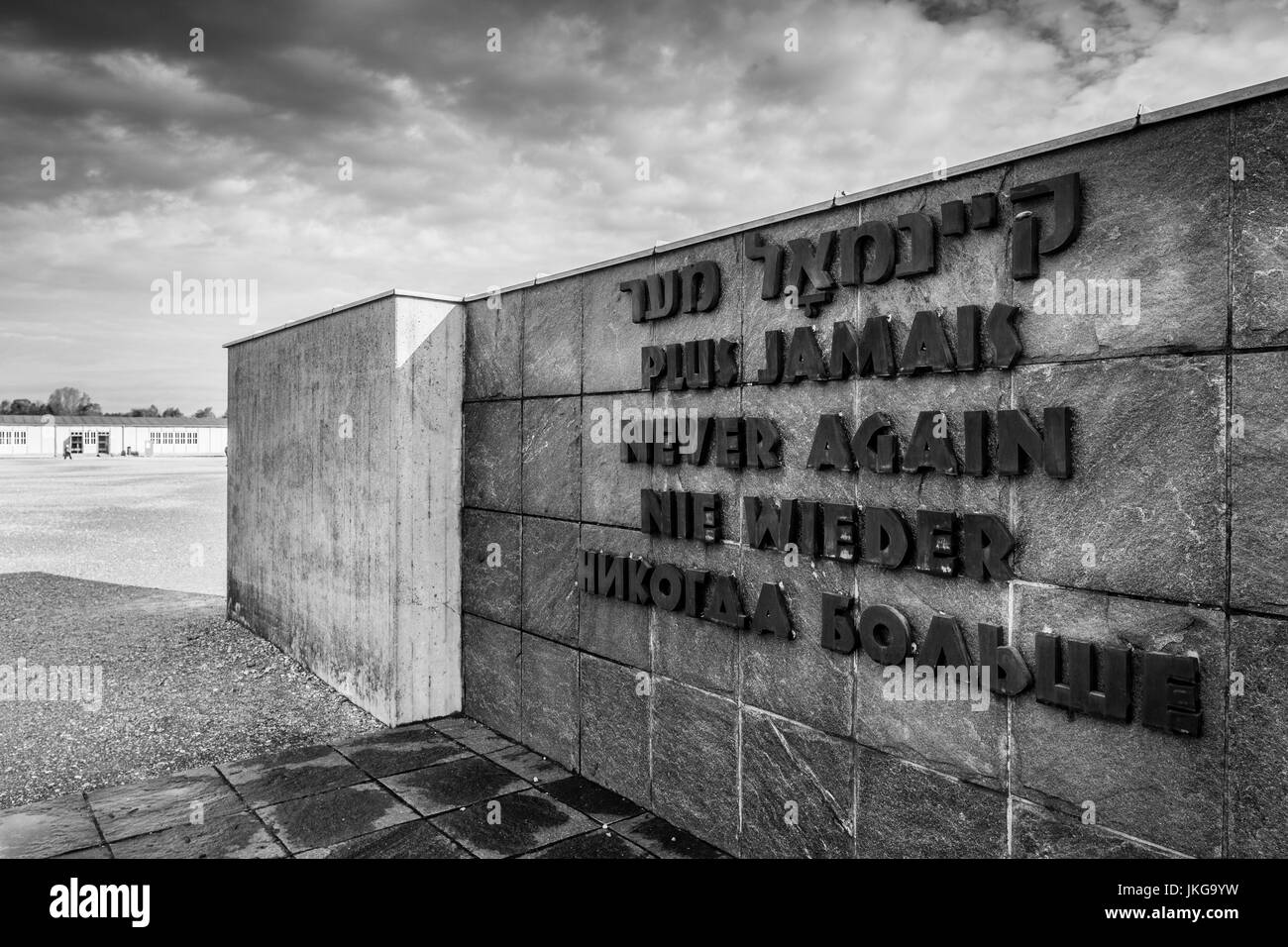 Germany, Bavaria, Munich - Dachau, WW-2 era Nazi concentration camp ...