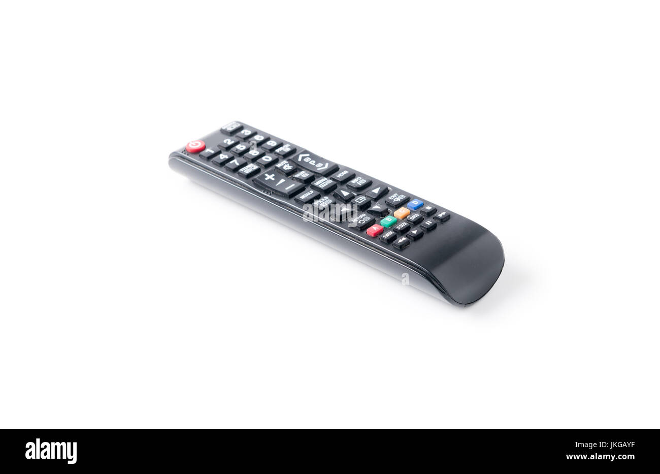 old remote control tv isolated on white background Stock Photo - Alamy