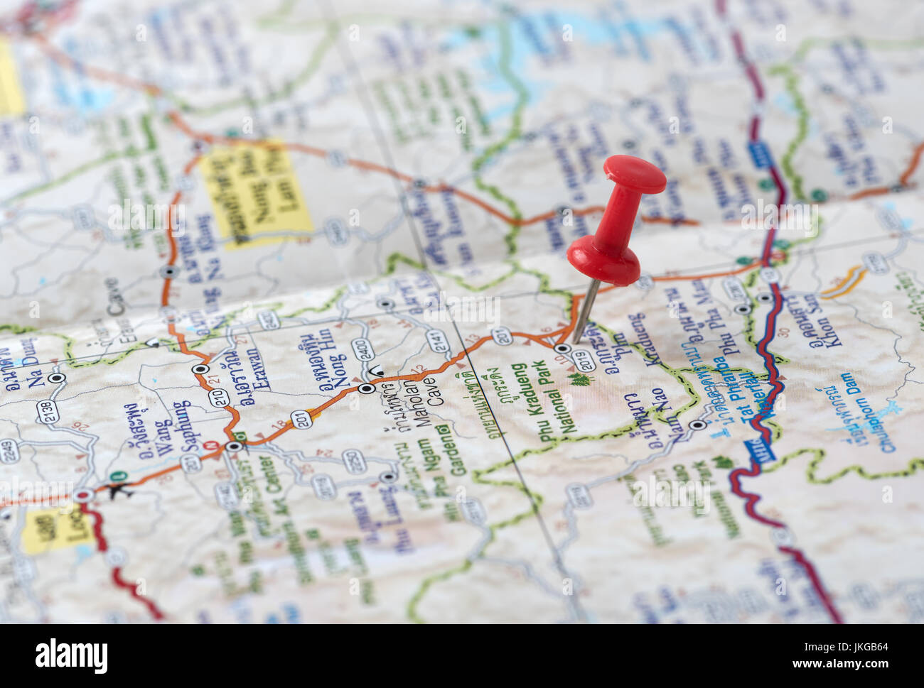 Thailand map pin hi-res stock photography and images - Alamy