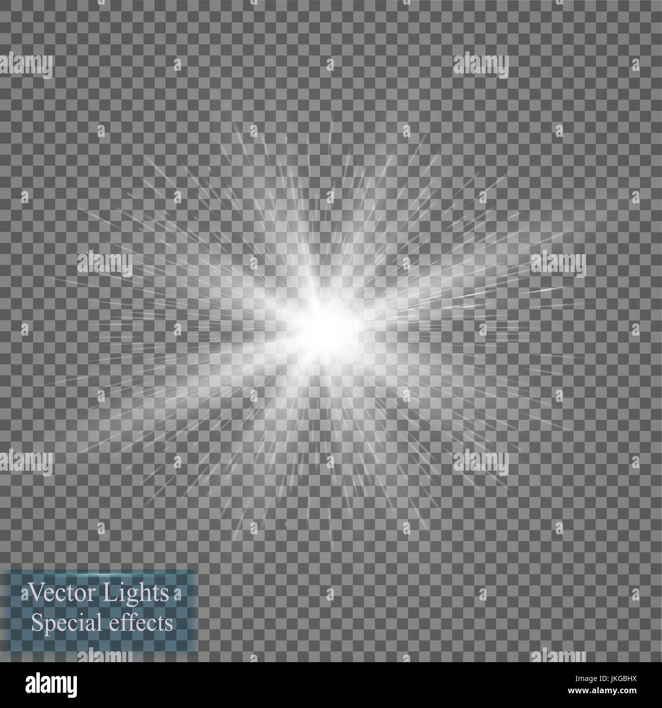 Glow light effect. Starburst with sparkles on transparent background ...