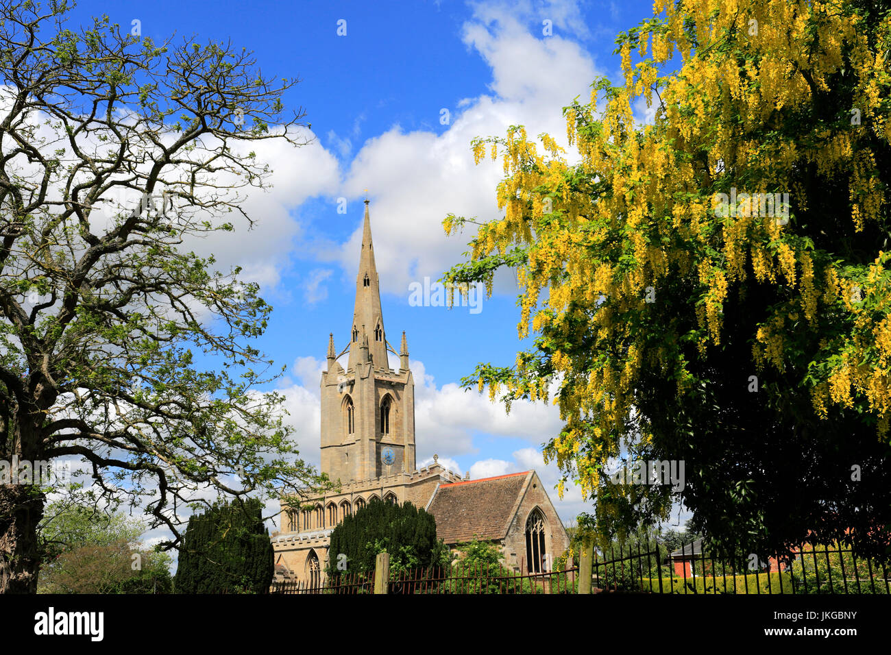 St Andrews church, Billingborough village, Lincolnshire, England, UK ...