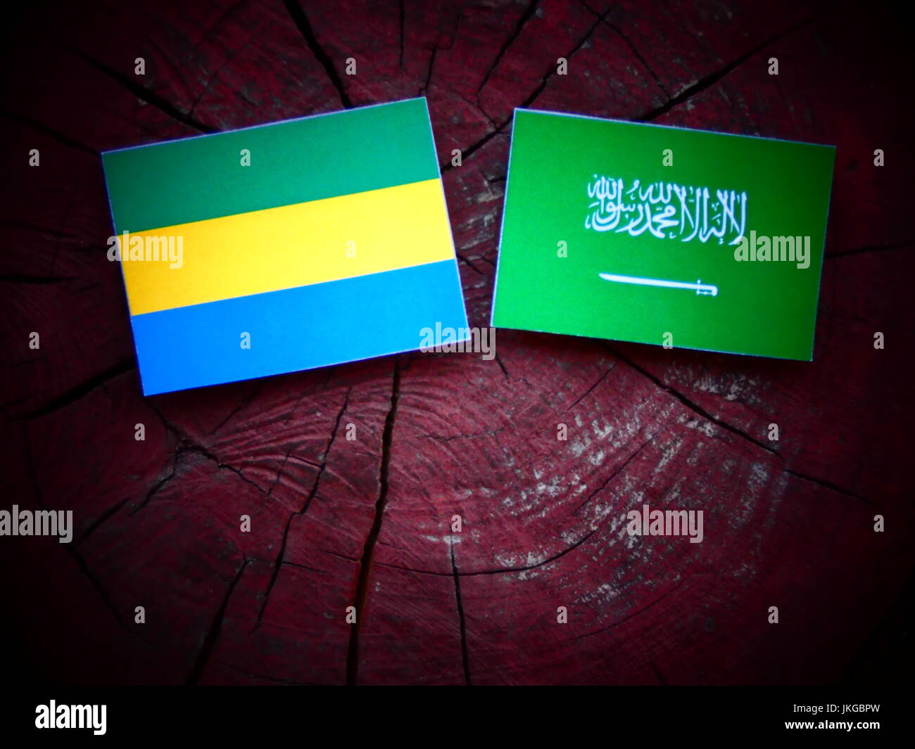 Saudi arabia gabon flag hi-res stock photography and images - Alamy