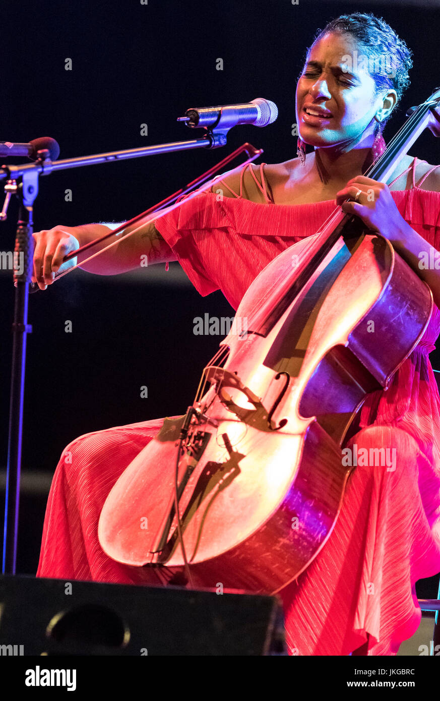 Cartagena, Spain. 22nd July, 2017. American singer, Leyla McCalla ...
