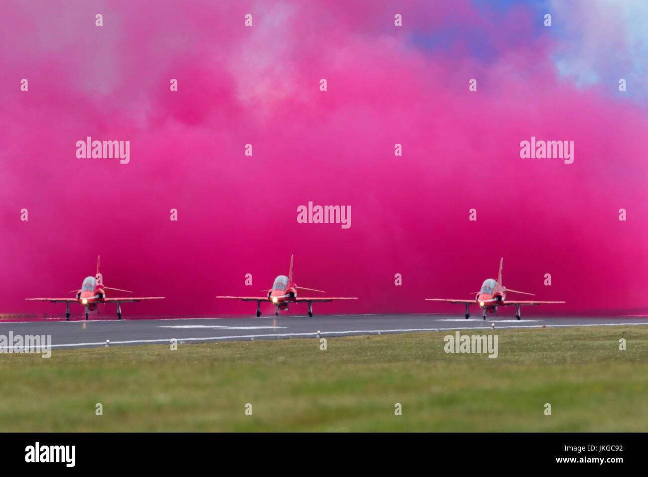 Royal Air Force Aerobatic Team Red Arrows at the Royal International ...