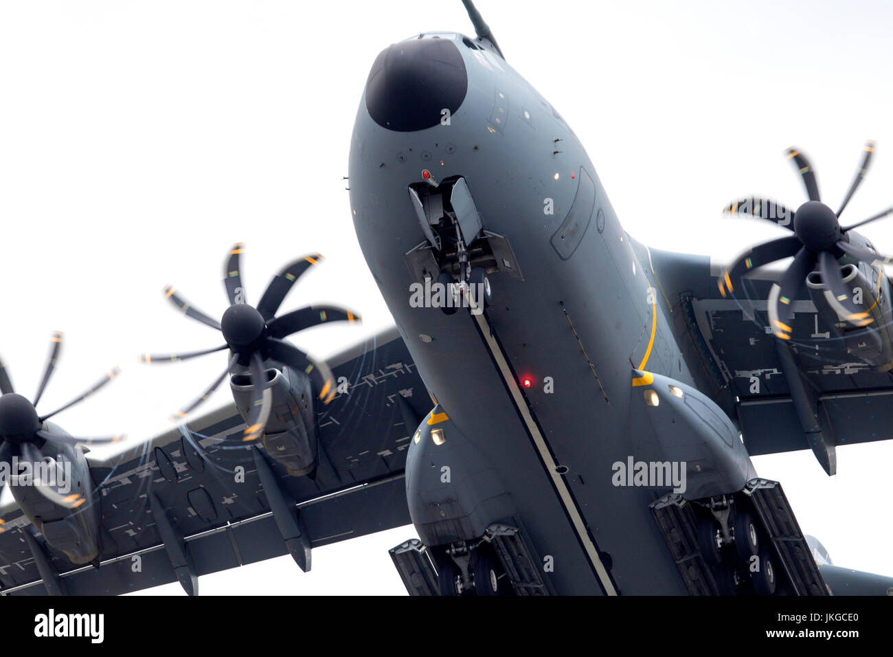 Four engine turboprop military transport aircraft hi-res stock ...