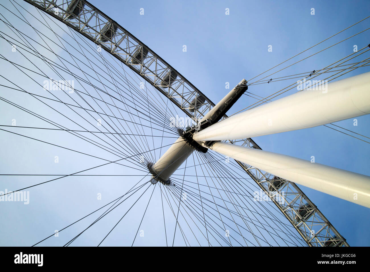 The London Eye giant Ferris wheel on the South Bank of the River Thames ...
