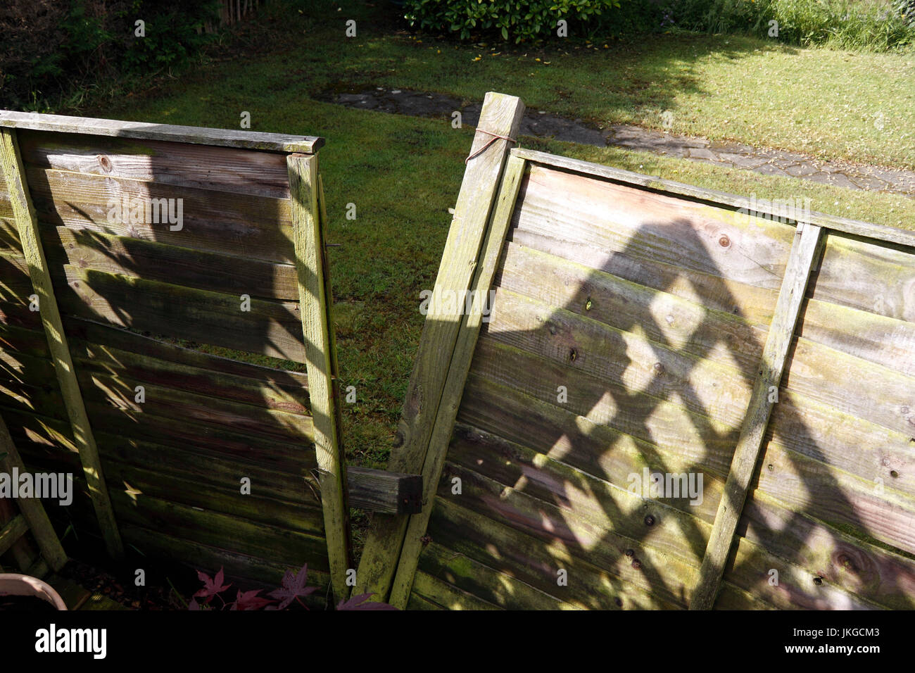 Wooden garden fence panel hi-res stock photography and images - Alamy