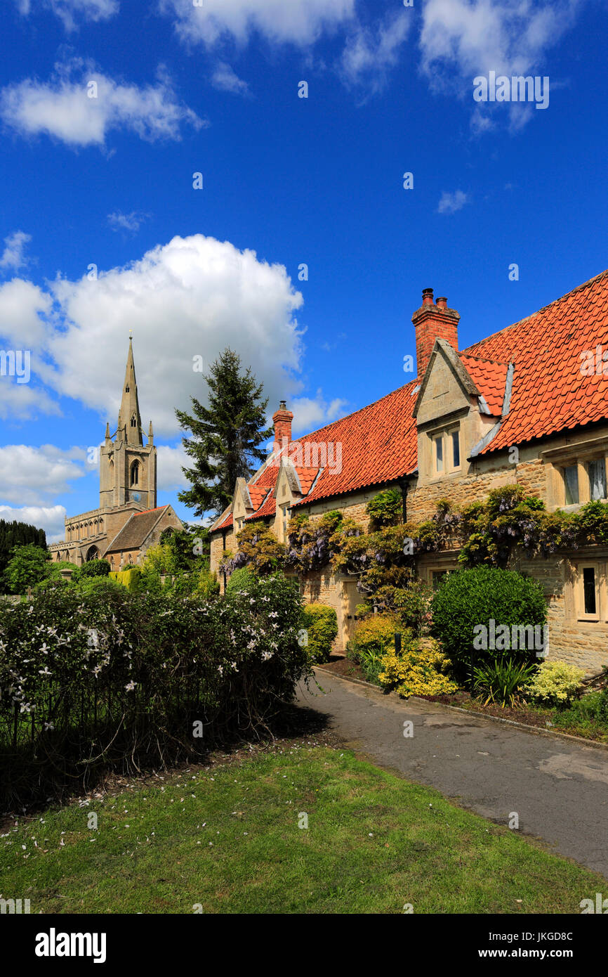 St Andrews church, Billingborough village, Lincolnshire, England, UK ...