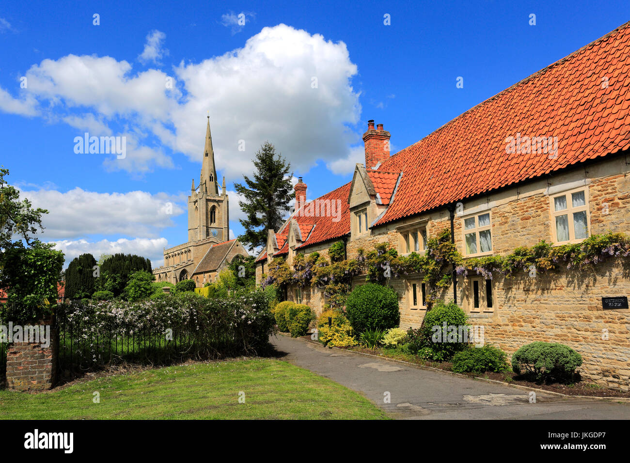 St Andrews church, Billingborough village, Lincolnshire, England, UK ...