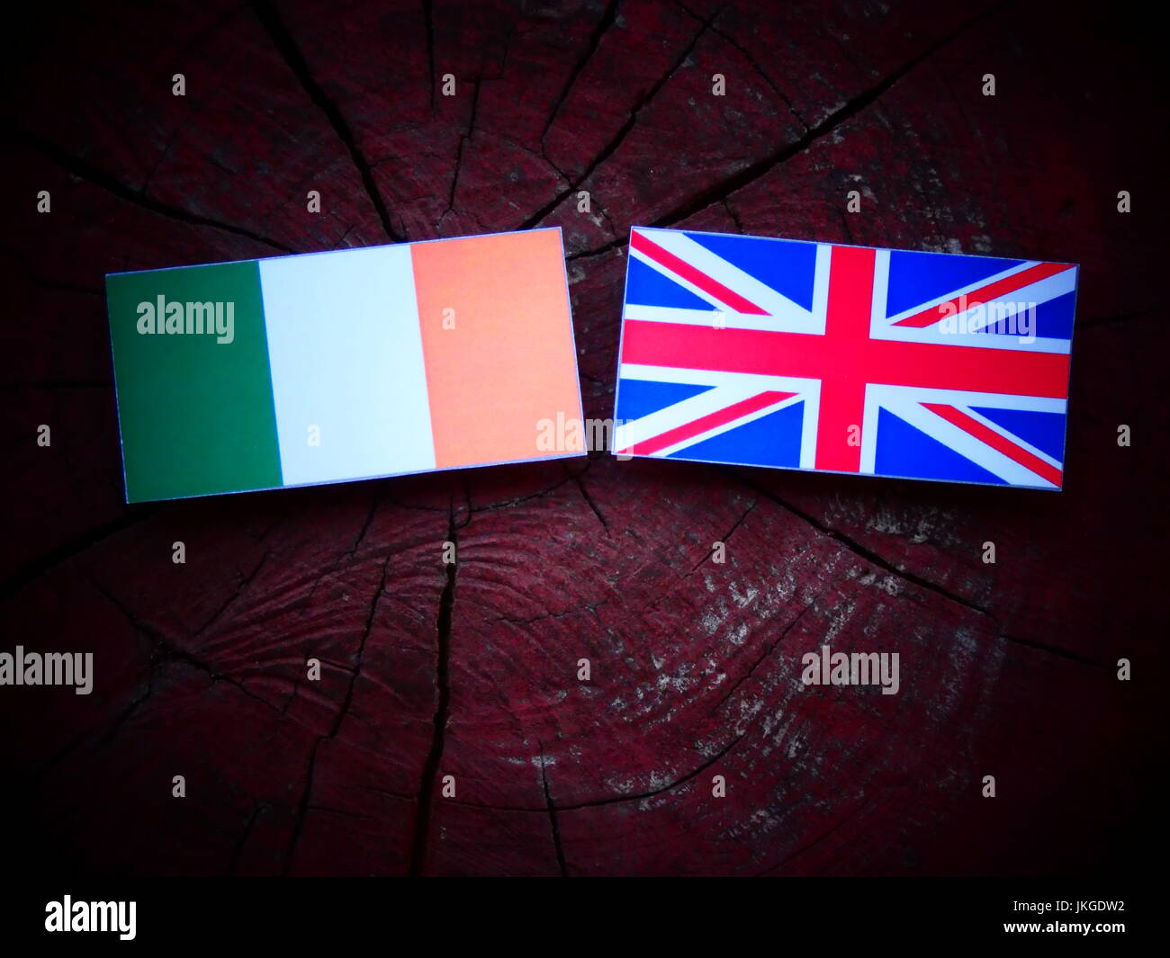 British and irish flag together hi-res stock photography and images - Alamy