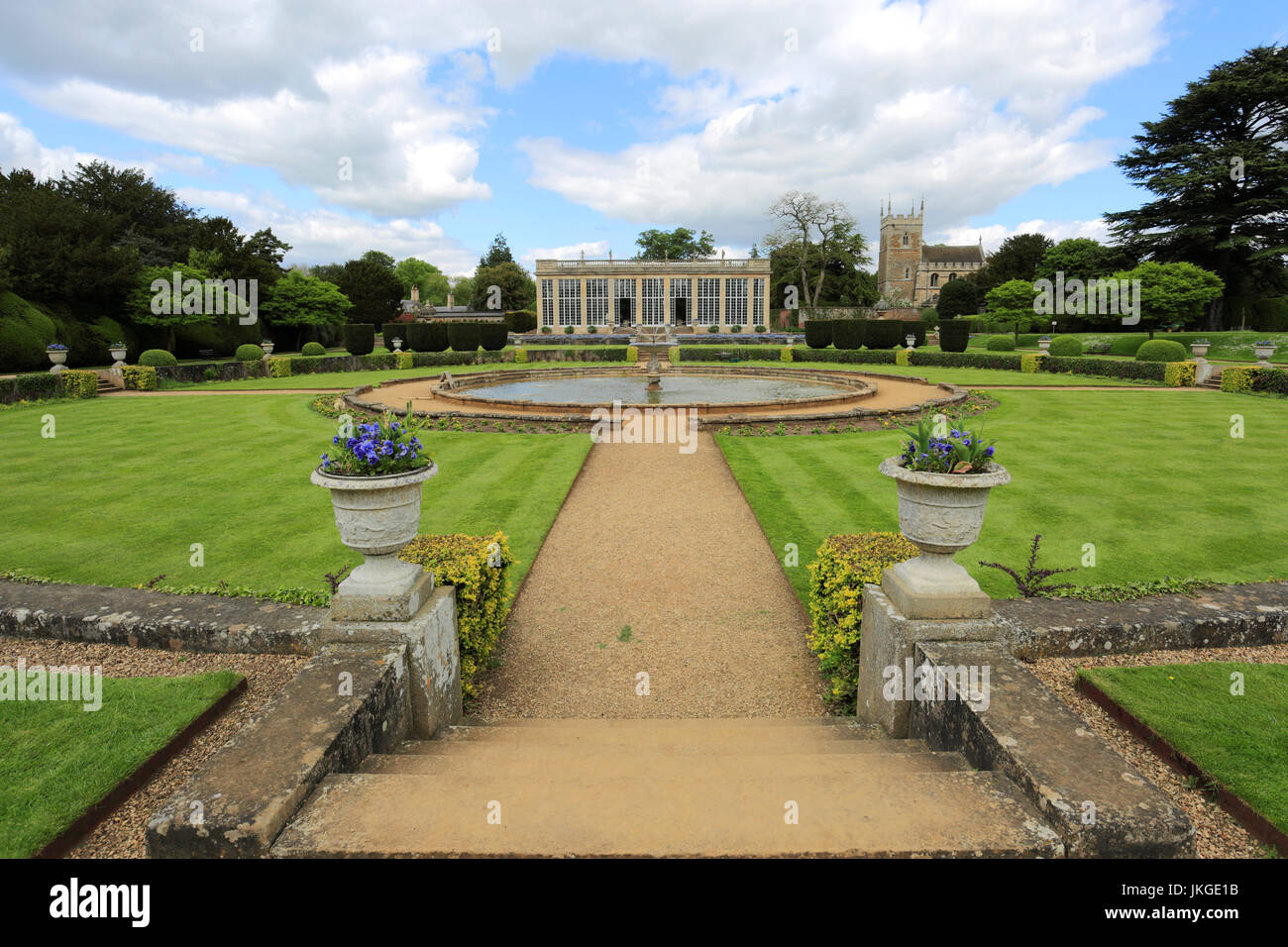 Belton House and gardens; Belton village; Lincolnshire; England; UK ...