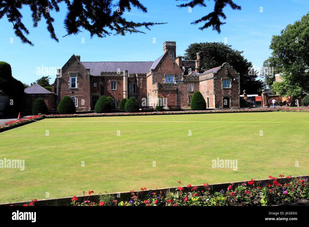Summer; Ayscoughfee Hall and gardens; Spalding town; Lincolnshire ...