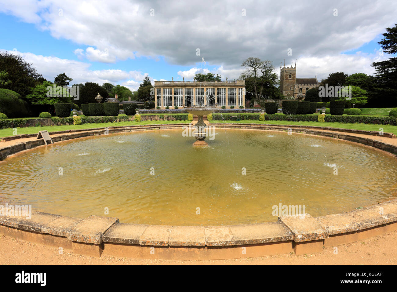 Belton House and gardens; Belton village; Lincolnshire; England; UK ...