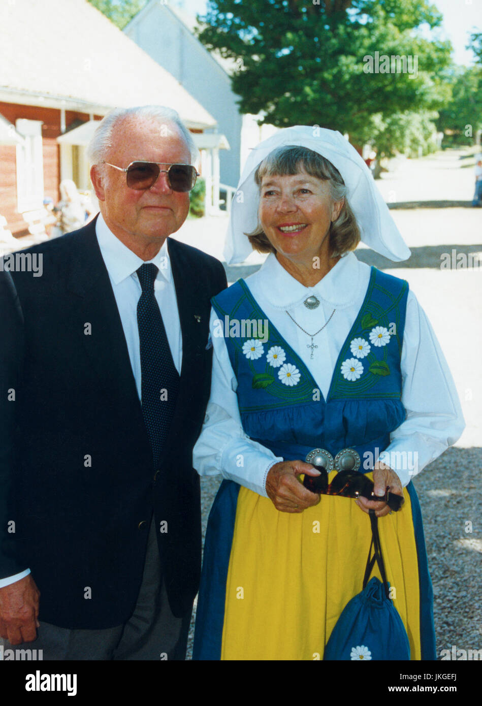 ALICE BABS SJÖBLOM Swedish singer dressed in a Swedish costume when she ...