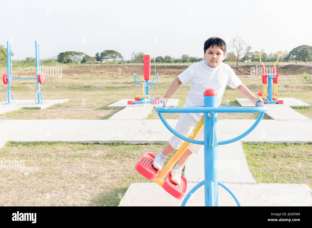 Obese children playground hi-res stock photography and images - Alamy
