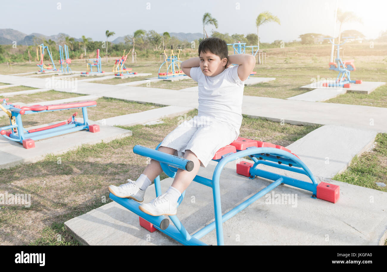 Obese children playground hi-res stock photography and images - Alamy