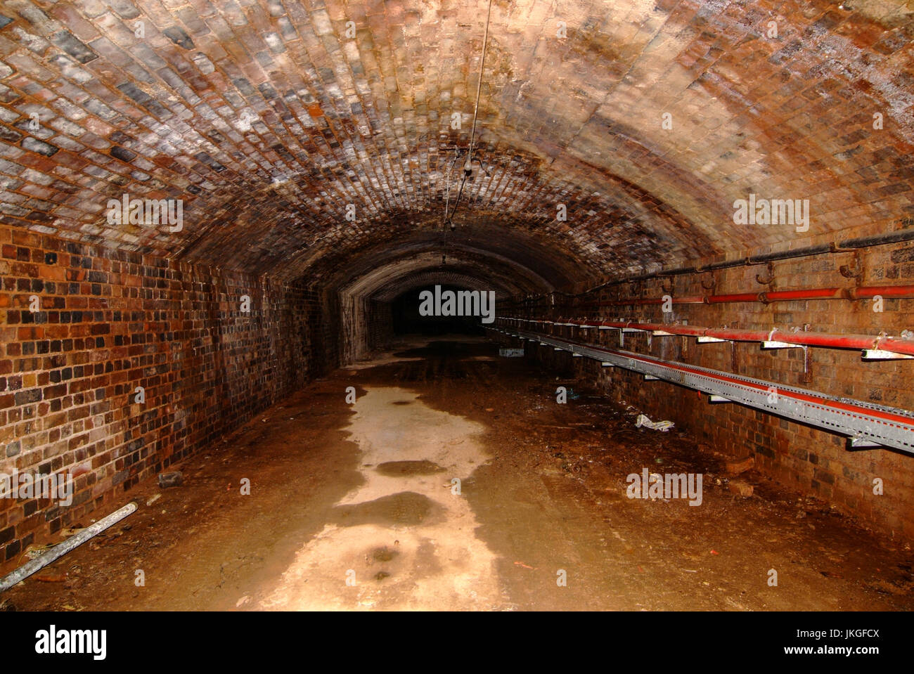 The old Trentham Tunnel system, photographed in 2007, that stretched ...