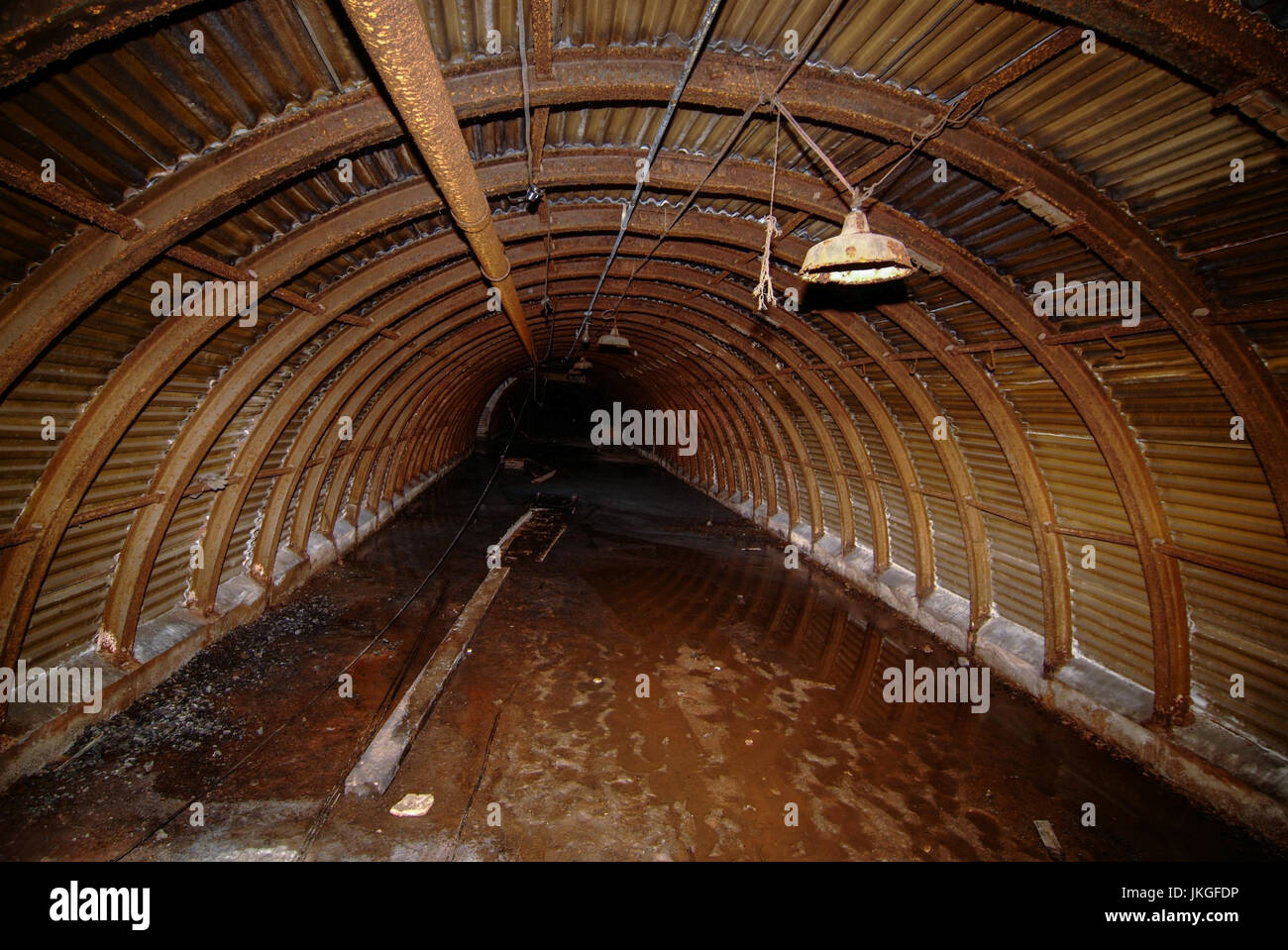 The old Trentham Tunnel system, photographed in 2007, that stretched ...