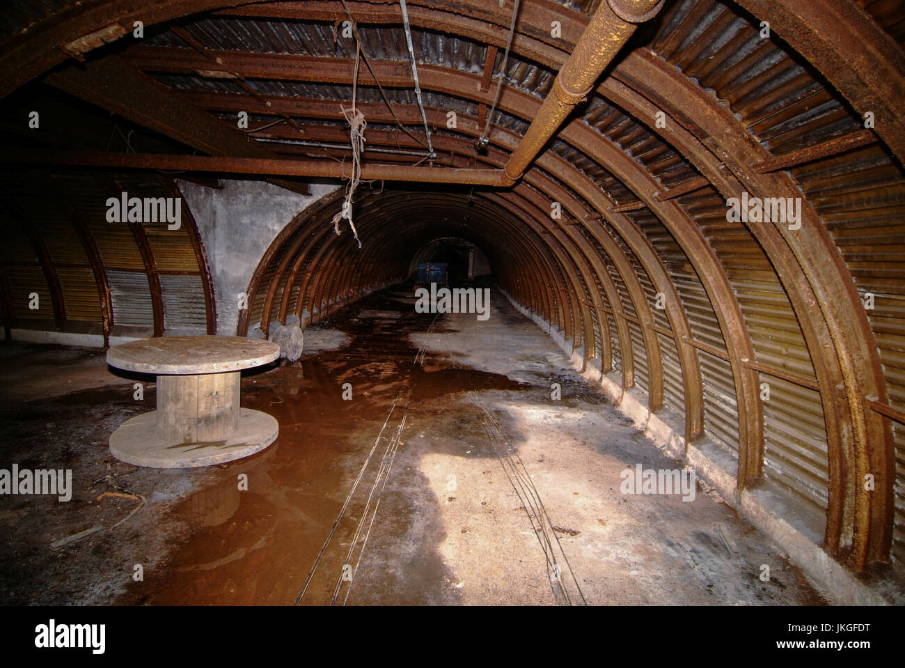 The old Trentham Tunnel system, photographed in 2007, that stretched ...