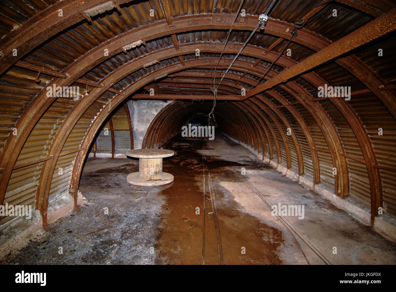 The old Trentham Tunnel system, photographed in 2007, that stretched ...