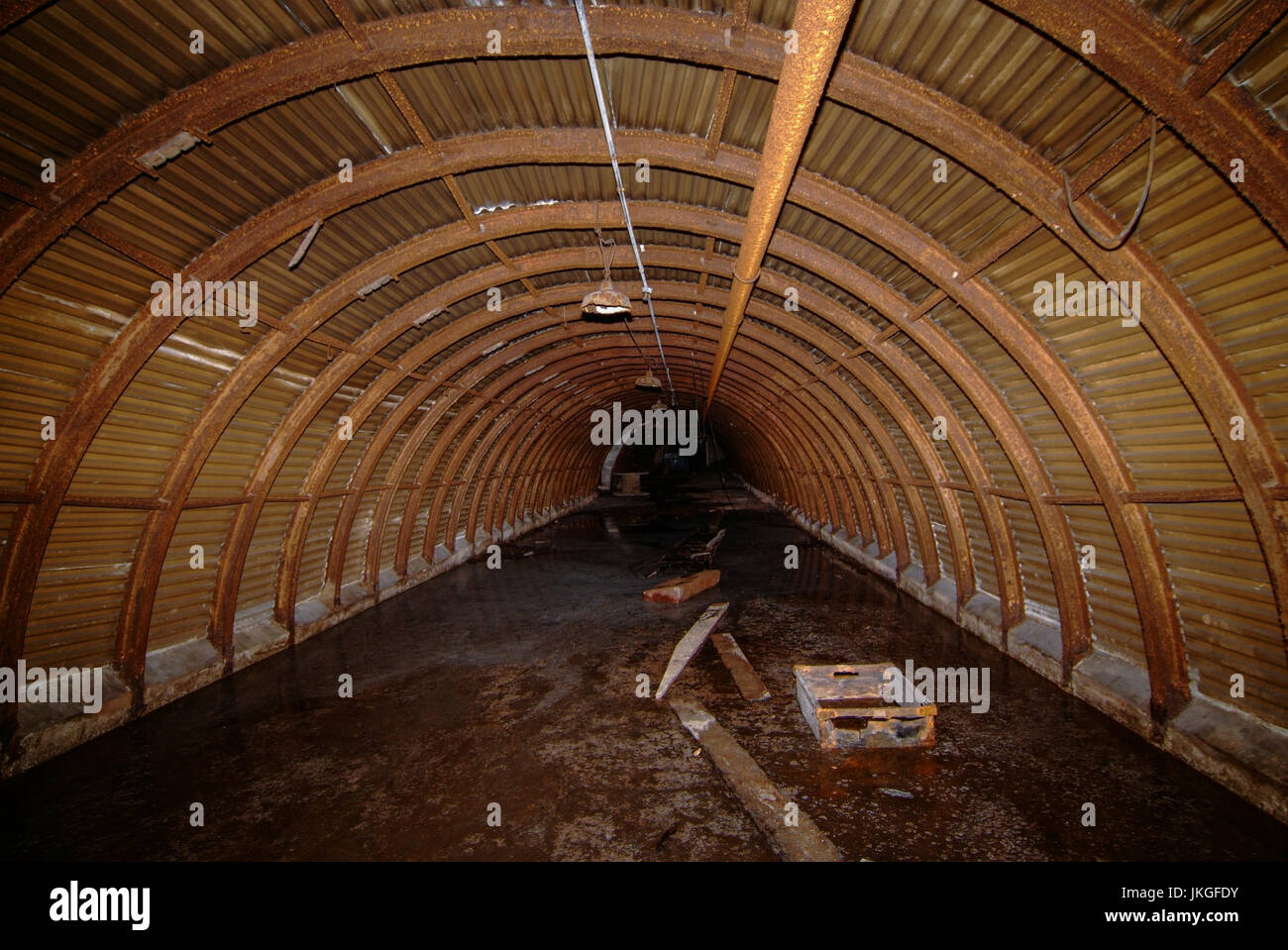 The old Trentham Tunnel system, photographed in 2007, that stretched ...
