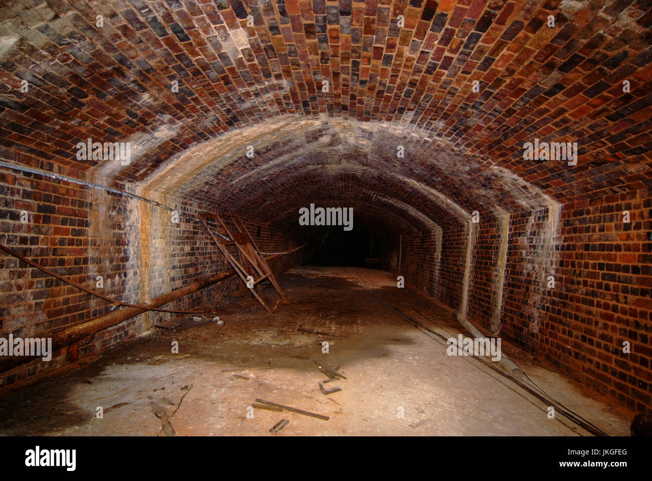 The old Trentham Tunnel system, photographed in 2007, that stretched ...