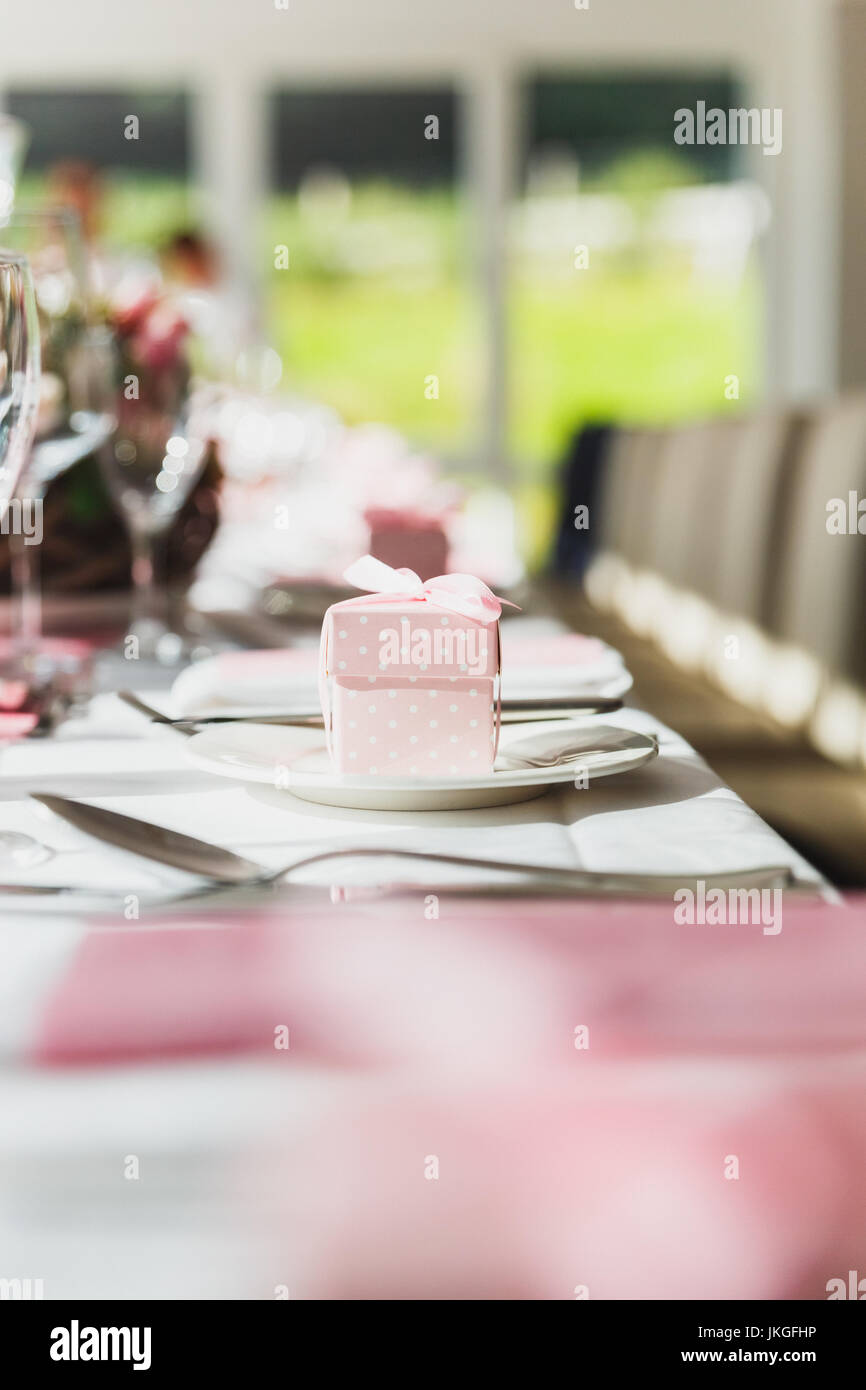 gift Box dinner Stock Photo - Alamy