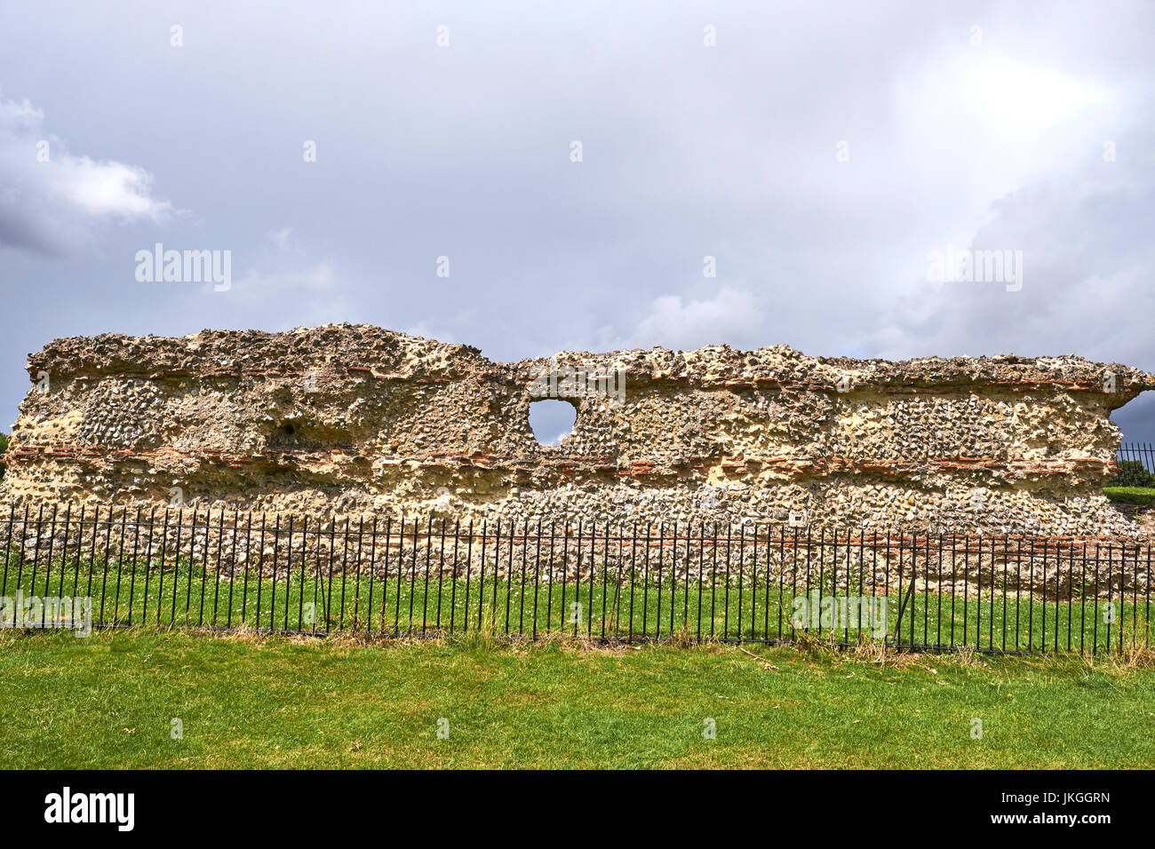 St Germains Block, Remains Of A Roman Wall Within Verulamium Park, St ...