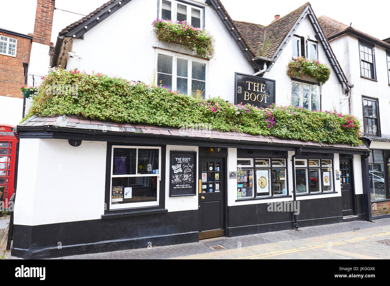 The Boot Public House, Market Place, St Albans, Hertfordshire, UK Stock ...
