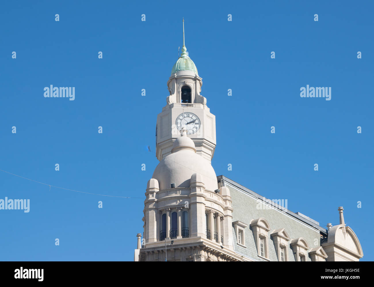 Tower with clock in Buenos Aires, Argentina Stock Photo - Alamy