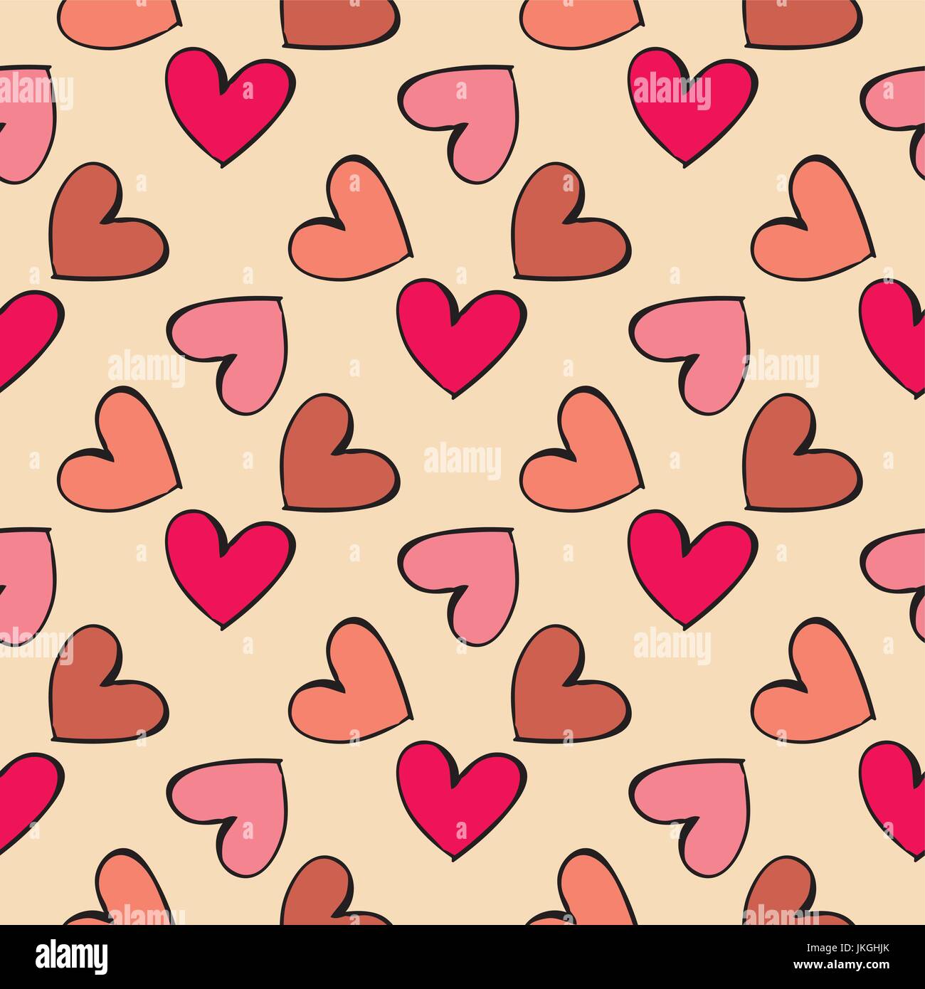 Seamless pattern hearts . Seamless pattern can be used for wallpaper ...