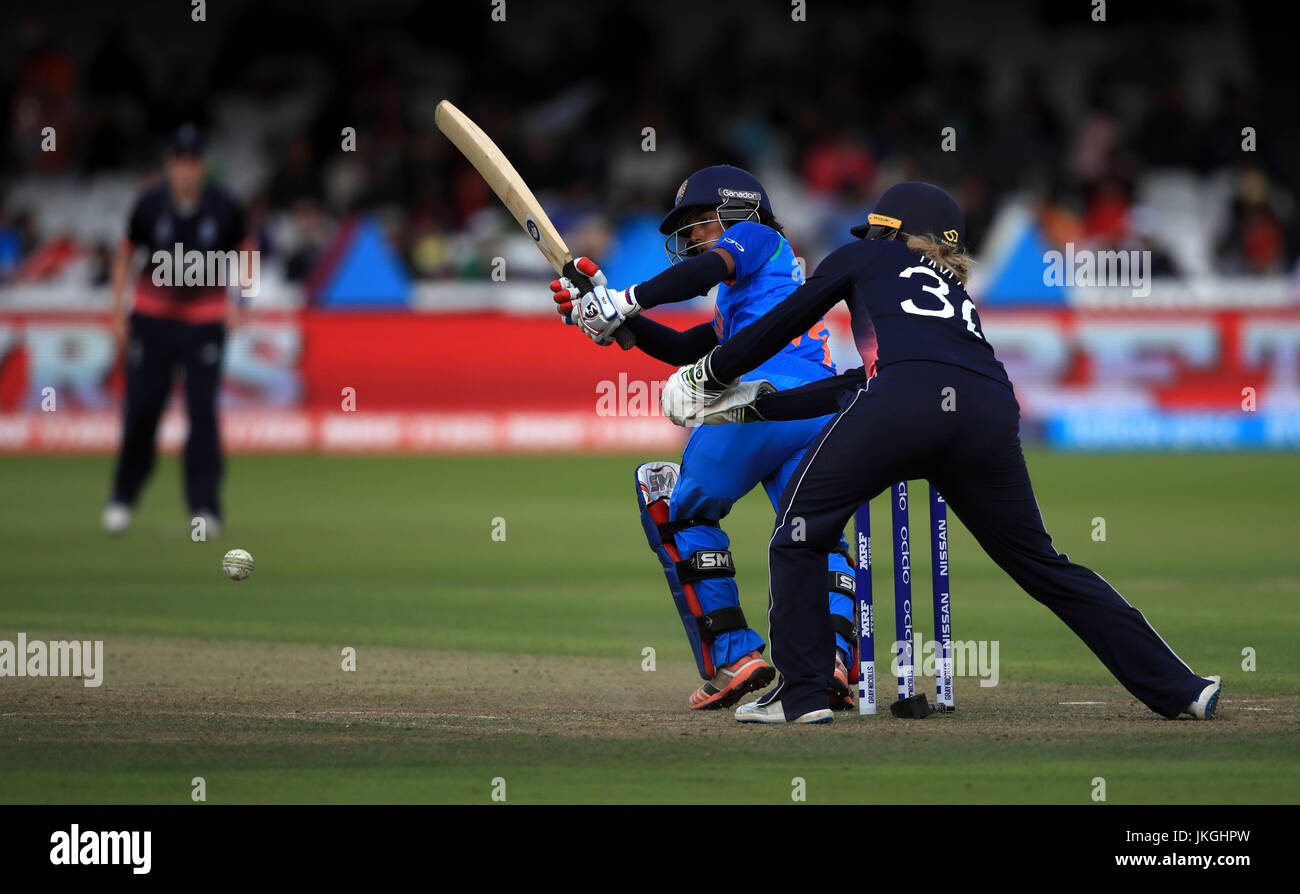 India's Punam Raut during the ICC Women's World Cup Final at Lord's ...