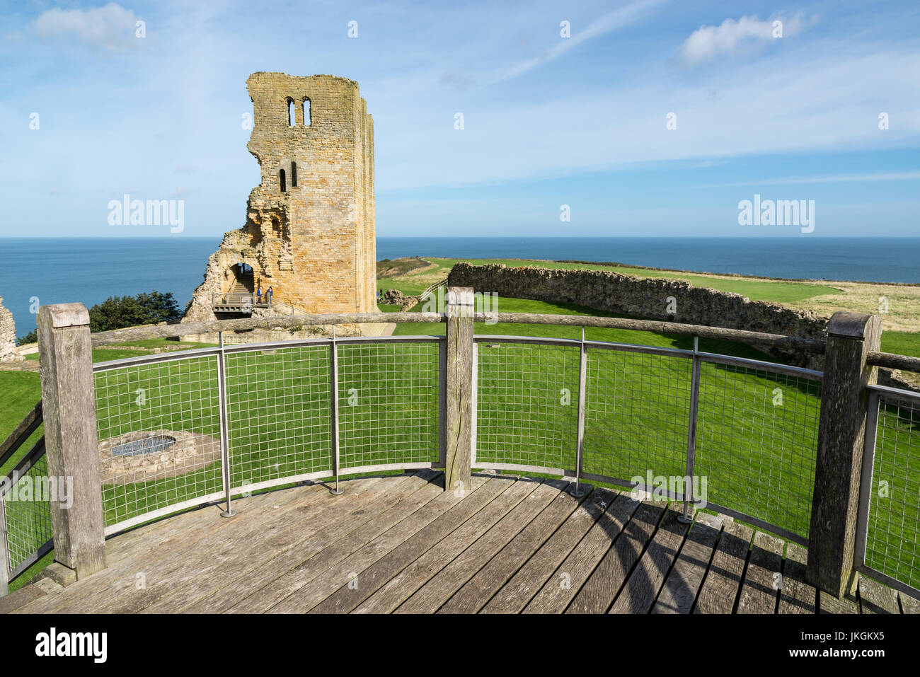 Scarborough Castle keep, North Yorkshire, England. An Impressive ...