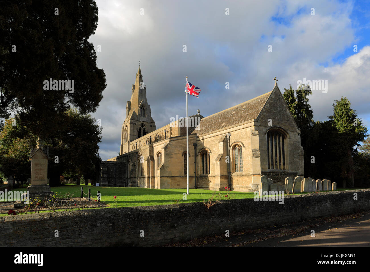 St Marys parish church, Warmington village, Northamptonshire County ...