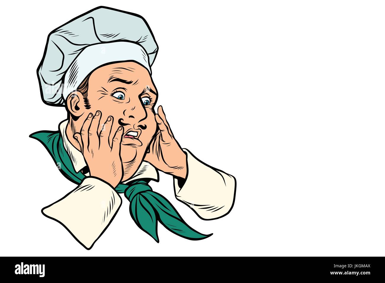 Frustrated cook Stock Vector Images - Alamy