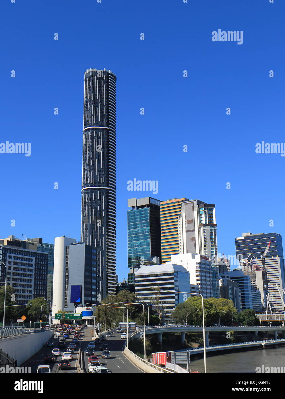Brisbane downtown skyscrapers cityscape in Australia Stock Photo - Alamy